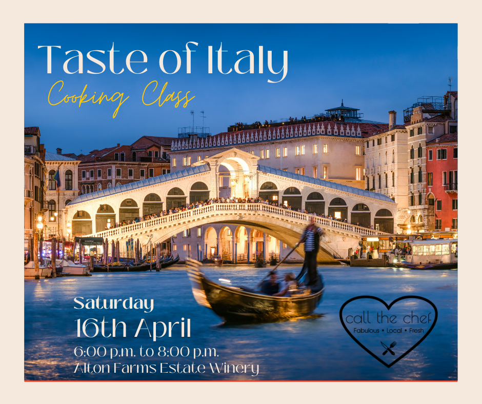 Tour of Italy Cooking Class with Call the Chef At Alton Farms Estate ...